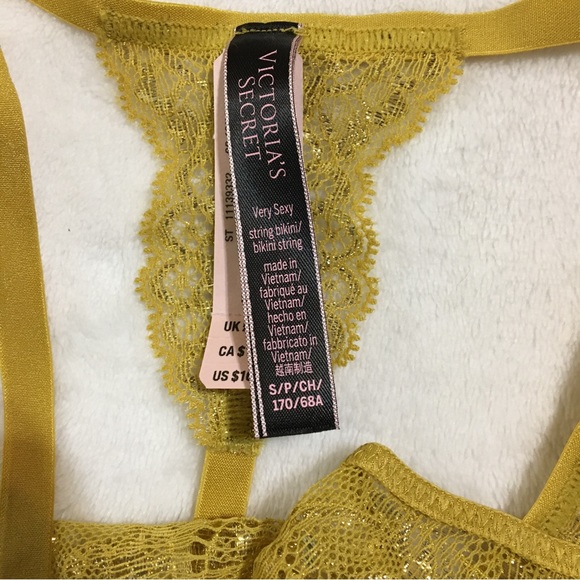 Victoria's Secret | Intimates & Sleepwear | Victorias Secret Gold Lace ...